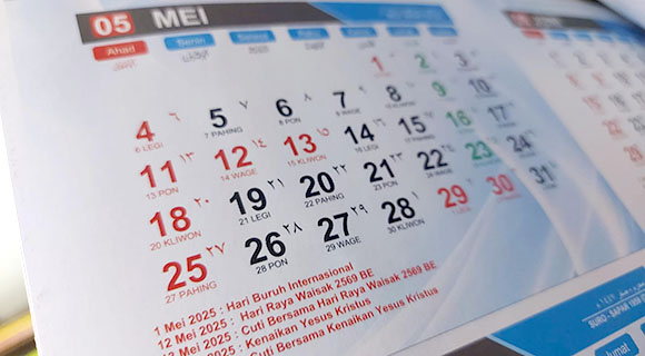 Cek Kalender Mei 2025 ada 5 Libur Nasional, Apa aja